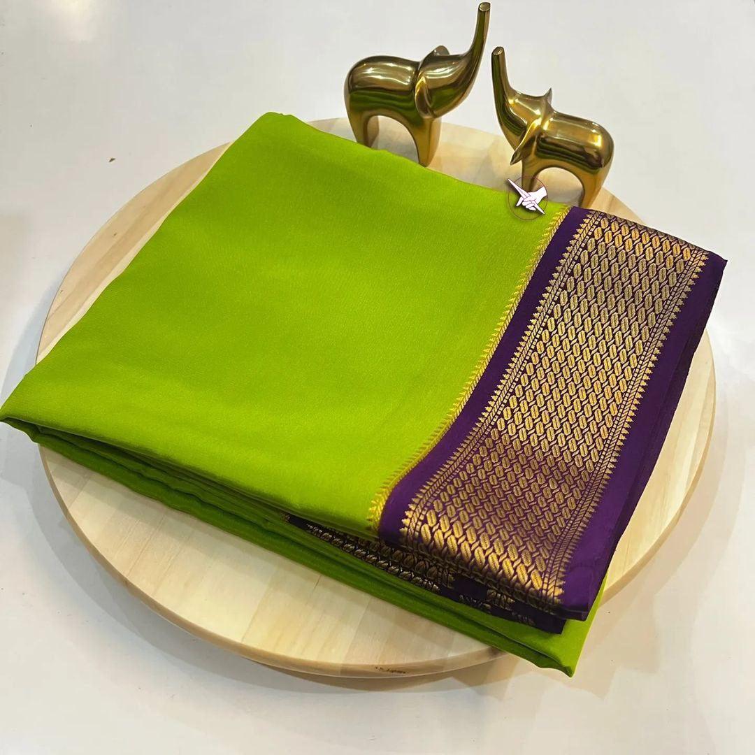 Golden Grace of Mysore Silk Sarees – Mysore Pattu