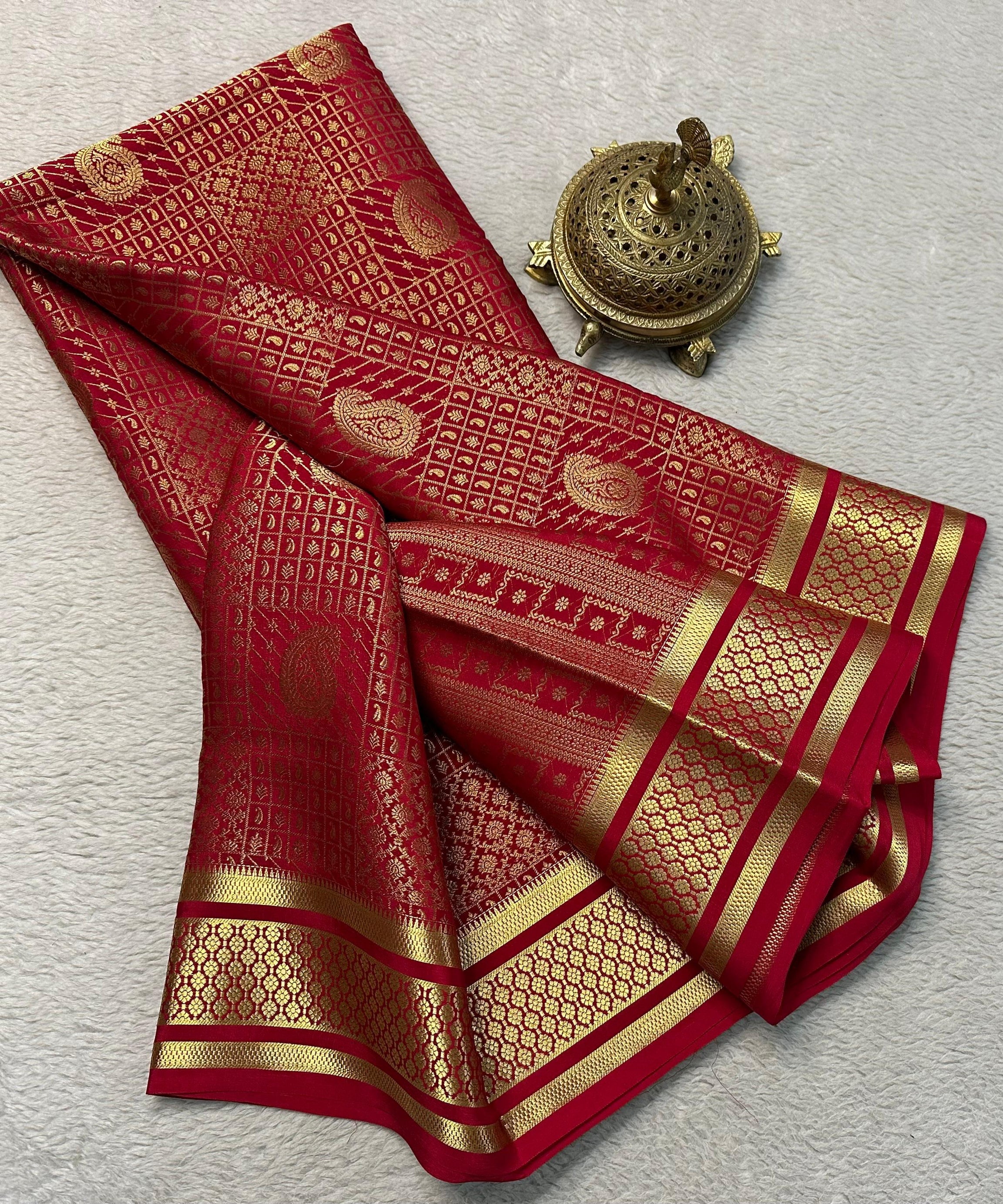 Exclusive Bridal Collection: Luxurious Brocade Checks with Mango Desig ...