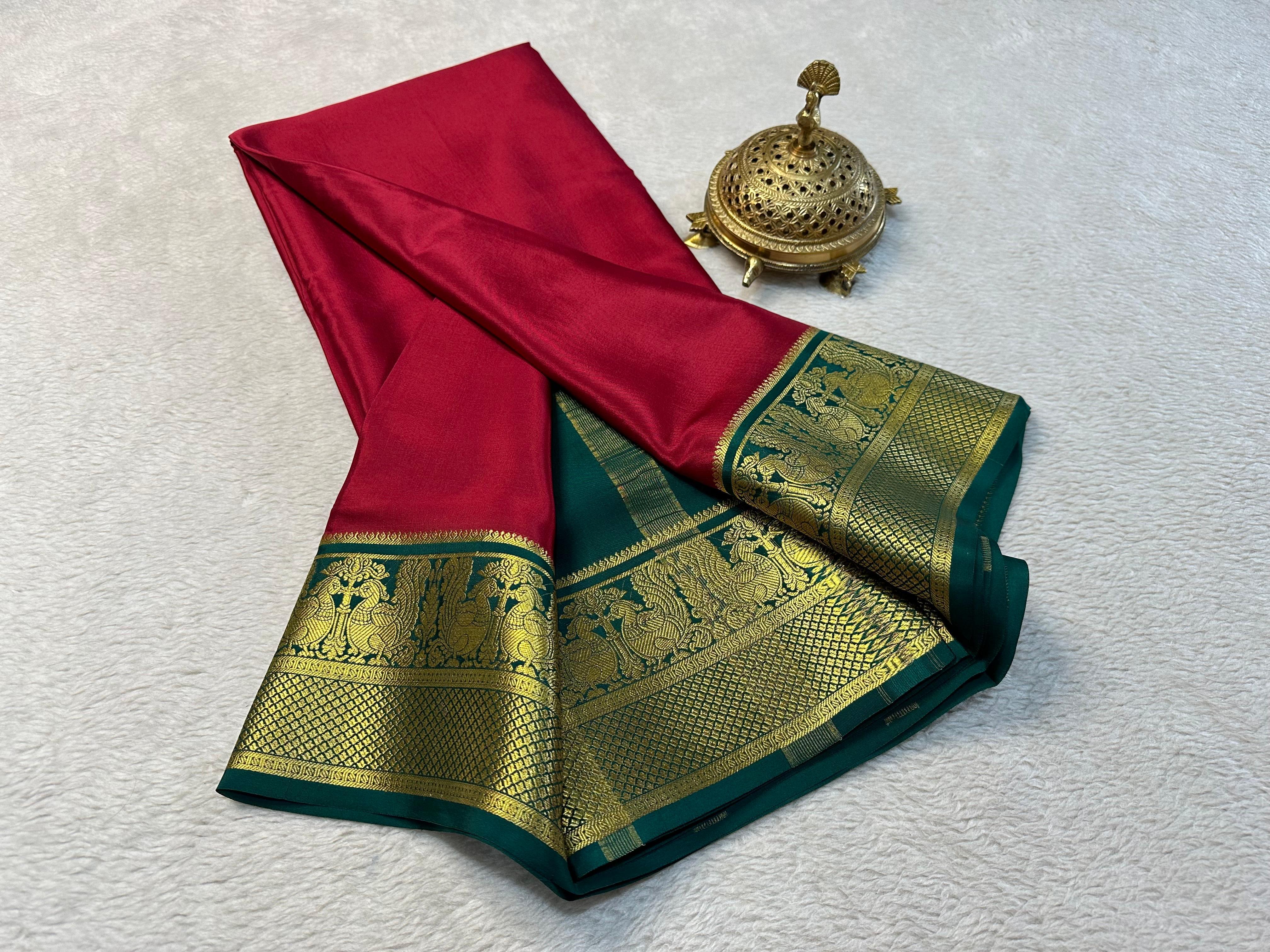 Timeless Luxury: The Mysore Silk Saree – Mysore Pattu